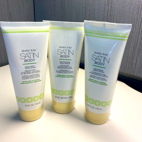 Mary Kay | Bath & Body | Mary Kay White Tea And Citrus Satin Body Set ...
